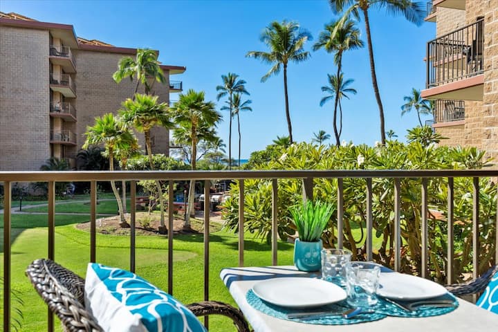 Kauhale Makai 203 Great Oceanfront Location! - Kihei, HI
