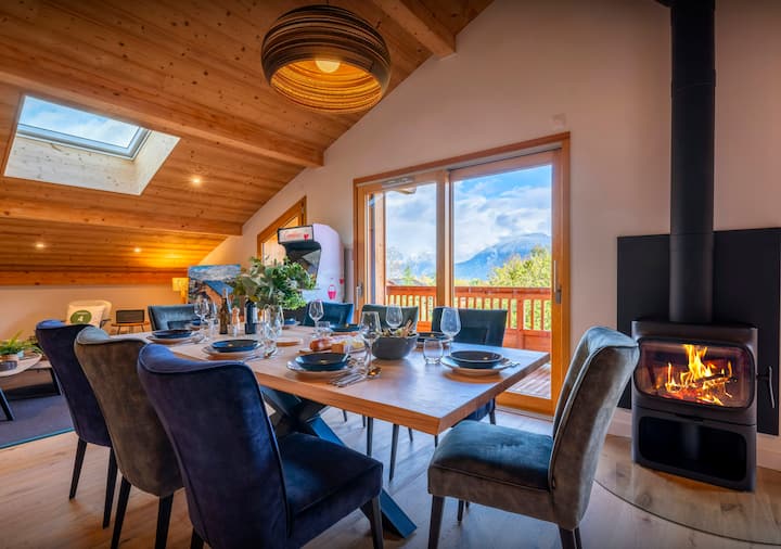 Penthouse 9p Vue Sur Le Mont Blanc - Combloux