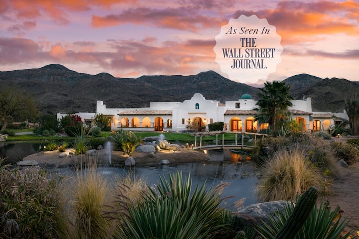 The Pond Estate | Sleeps 20 | 12 Acre Desert Oasis - Palm Springs, CA