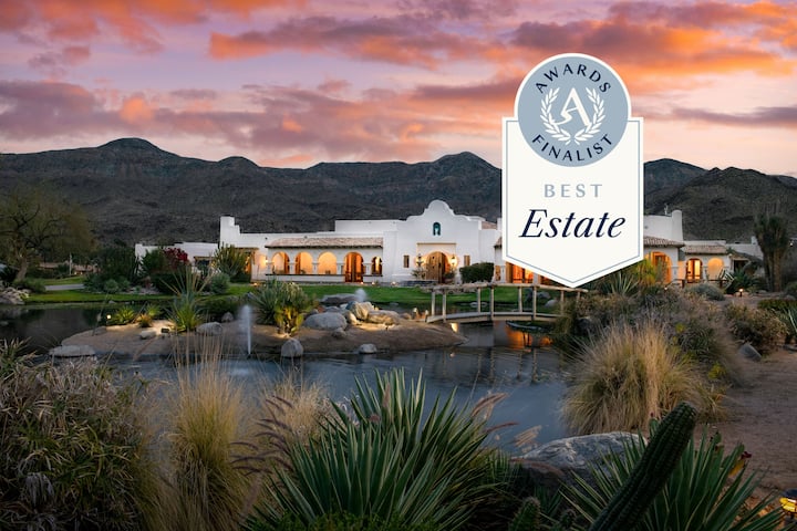 The Pond Estate | Sleeps 20 | 12 Acre Desert Oasis - Palm Springs, CA