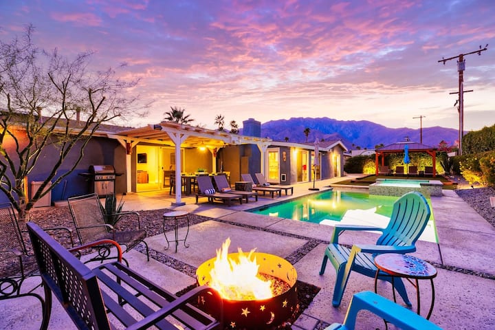 20% Off Oct! Family Fun, W/pool, Hot Tub, Firepit - 팜스프링스