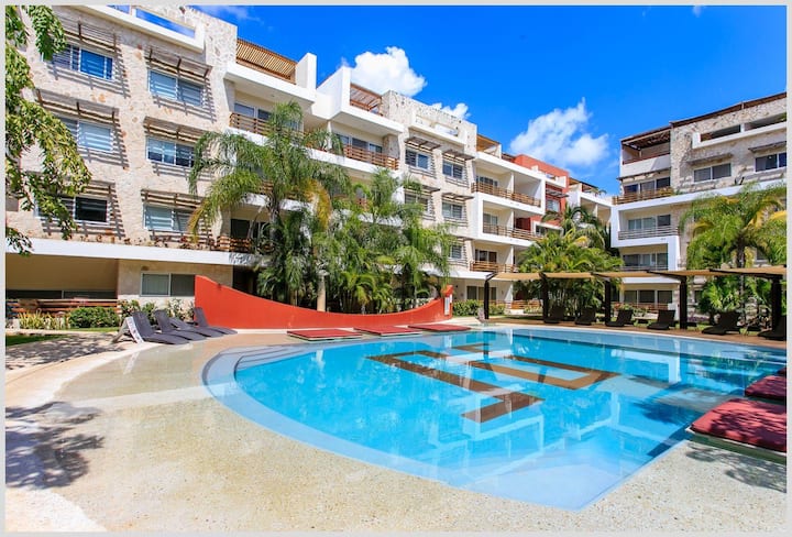 Spacious Condo + Ground Floor Easypool Access + Gy - Cozumel