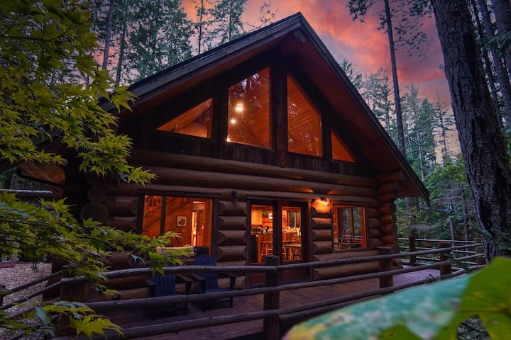Mt Baker Log Cabin | Wood Firepace + Fast Wifi - Glacier, WA