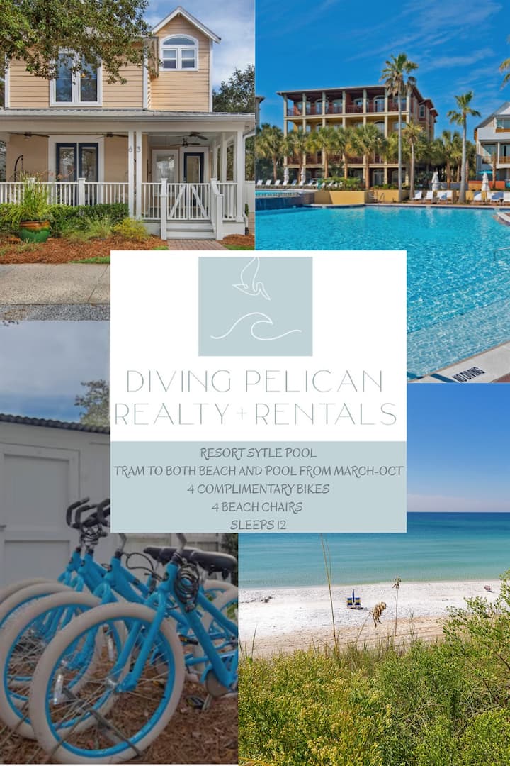 Beautiful Seacrest Home Sleeps 12~4 Bikes! - Rosemary Beach, FL