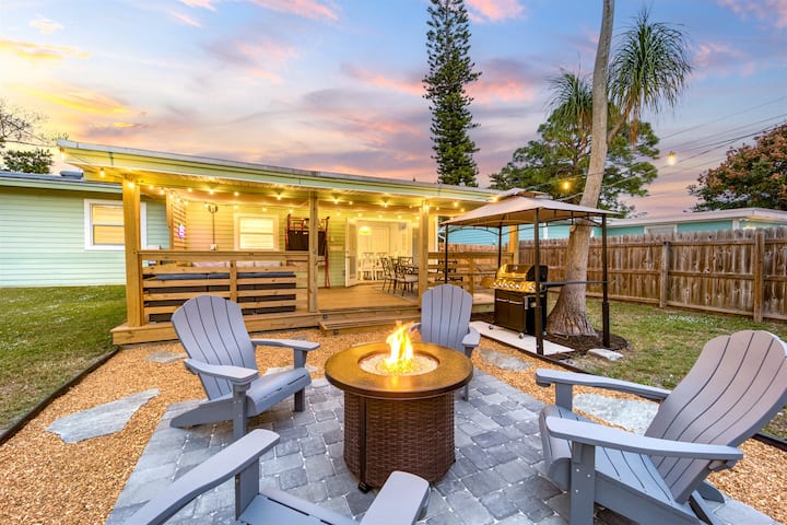 Near Beach&town|king Bed|kids Rm|game Rm|bbq - 스튜어트