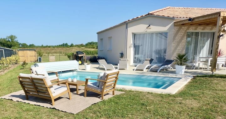 La Villa Bohème 4*| Piscine Chauffée & Pétanque - Longeville-sur-Mer