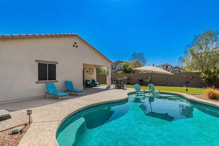 3br Airy Desert Home With Pool And Hot Tub - 巴克艾