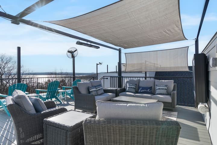 Rooftop Deck + Hot Tub 6br Lakeview - Branson, MO