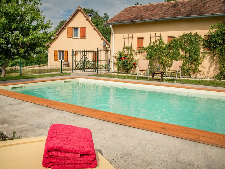 Maison De Vacances Avec Piscine Privée Et Vue - Bergerac