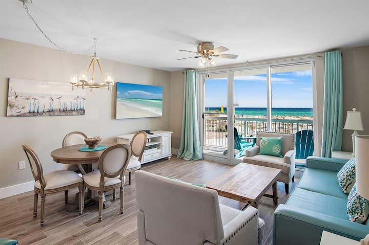 Beachfront 1st Fl. At Pelican, W/w/d Amazing Views - 德斯坦