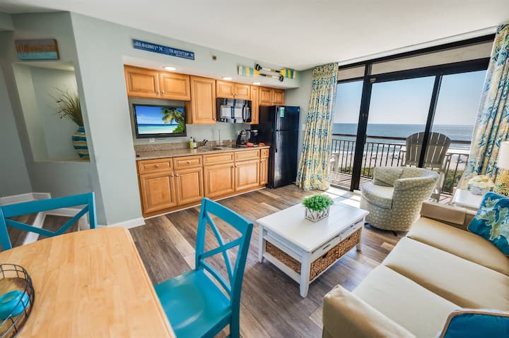 Updated 1br Direct Ocean Front Condo, Pools, Beach - North Myrtle Beach, SC