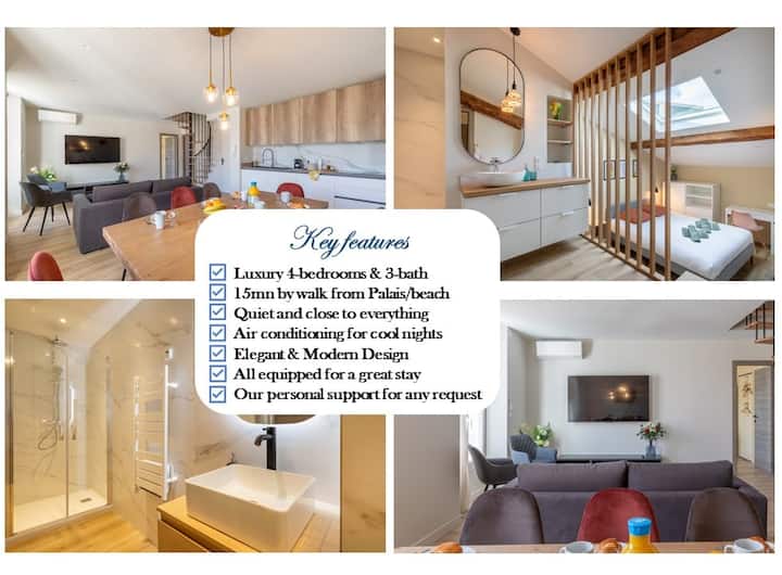 Luxueux Duplex Sous Les Toits De Cannes Centre - Cannes
