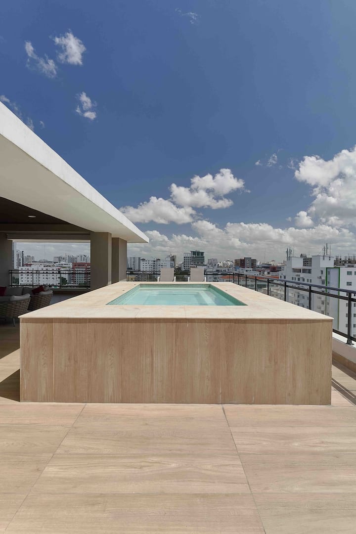 ®{The~park~view} @Downtown Sdq +Pool+gym+family - Santo Domingo