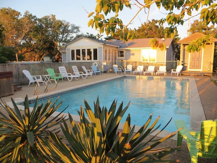 Soundfront Private Dock Lrg Pool Hottub Guesthouse - Outer Banks, NC