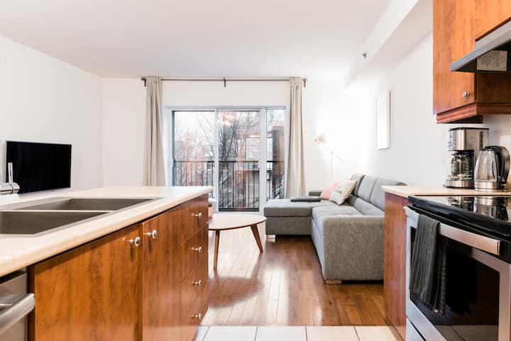 03-8) Charmant Loft Avec Terrasse Sur Le Toit - Montreal