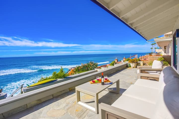 61' Ocean Frontage * 3 Beachfront Patios * A/c - Carlsbad, CA
