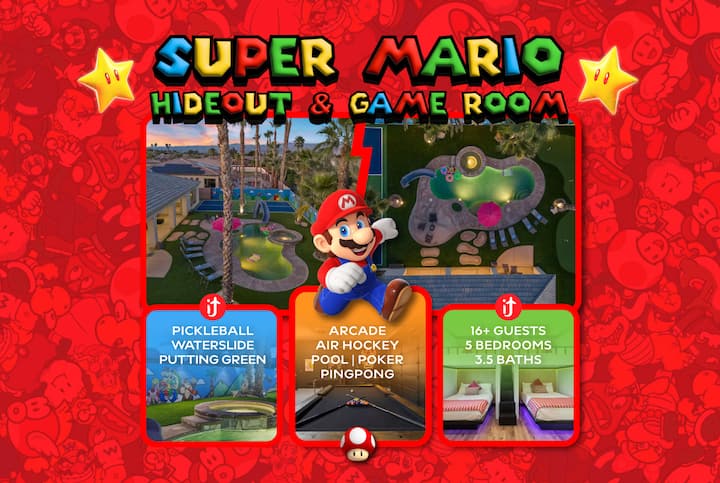 All Inclusive - Super Mario Hideout/game Room - Bermuda Dunes, CA