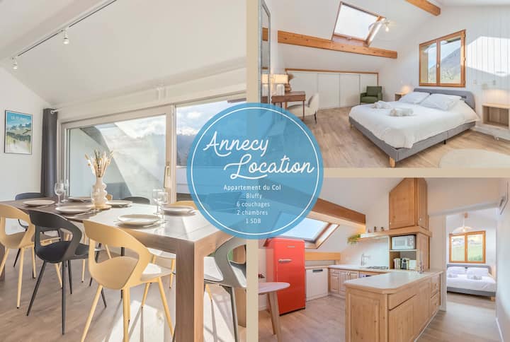 L’escapade Du Col – T3 Confort - Piscine Partagée - Lac d'Annecy