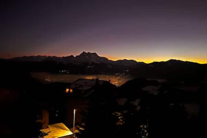 "Le Ptit Nid" Studio Avec Vue à Couper Le Souffle - Leysin
