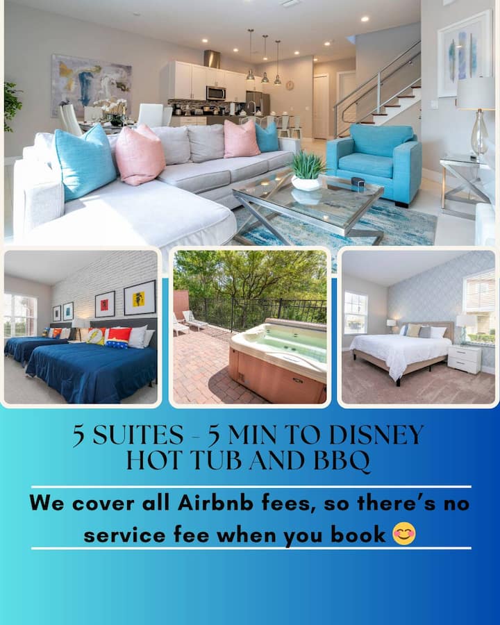 5 Min To Disney Fantastic 5 Suites Villa - Celebration, FL