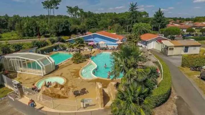 Camping 4 éToiles - Piscine  - Eebif0 - Biscarrosse