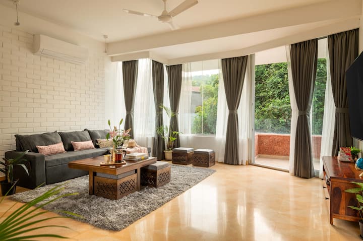 El Raso |Cozy 1bhk With Private Balcon|north Goa - Goa