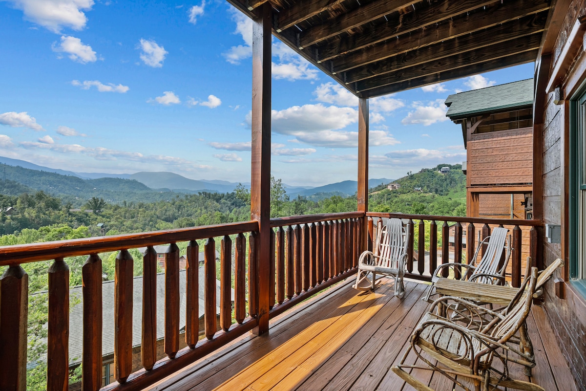 Vista panorámica a la montaña con jacuzzi y juegos - Cabañas en renta ...