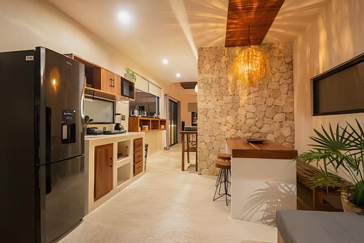 Large Studio With Private Pool And King Bed - Bacalar