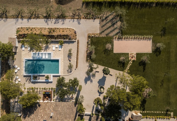 Villa Nova Mas Provençal Avec Spa Et Piscine - Cavaillon