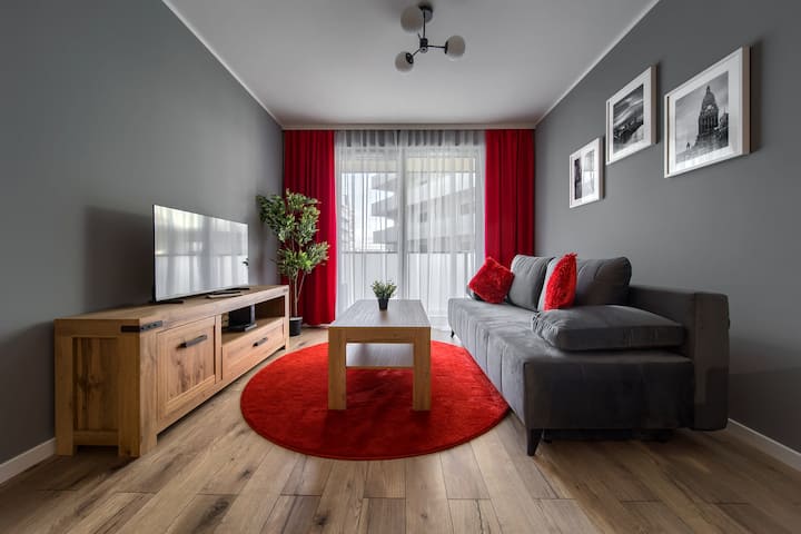 Central Park Red Apartment - Wrocław