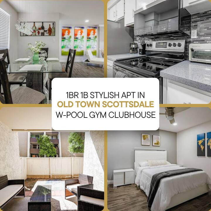 Fine 1br W/pool, Hot Tub & Fit Center! Mall & Bars - Scottsdale, AZ