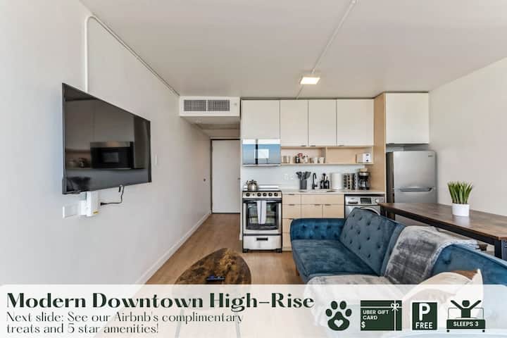 Modern Downtown High Rise Gym, Free Pkg - Salt Lake City