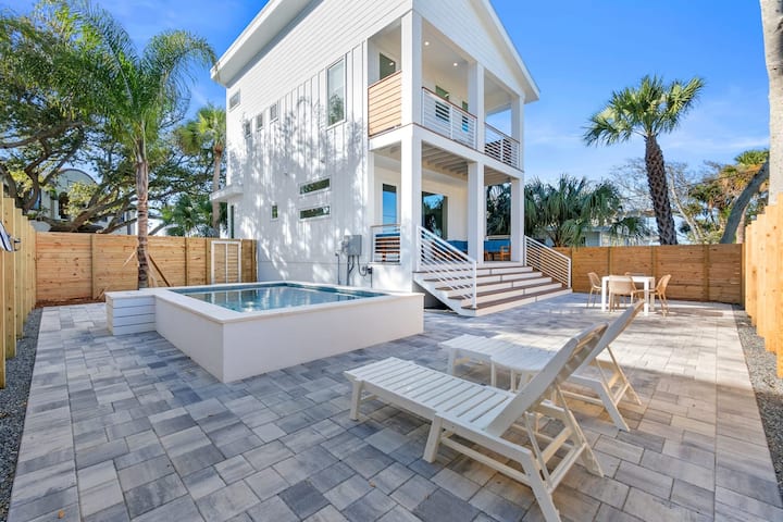 Sunset Cove 2 - Heated Pool - Sea Views - Walkable - 聖奧古斯丁