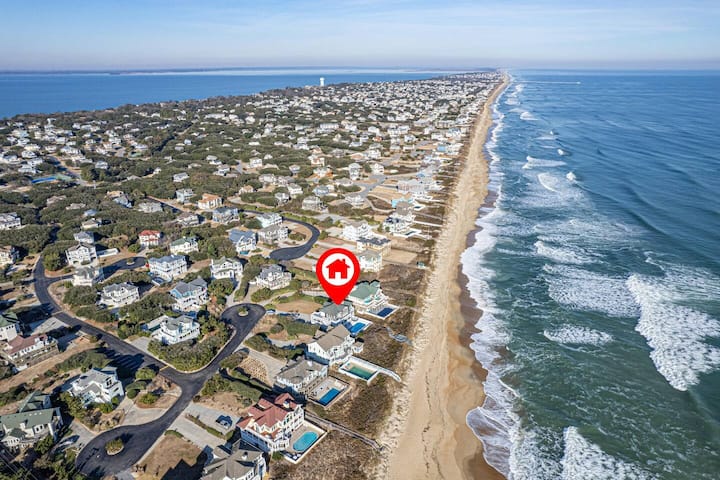 Oceanfront, Heated Pool, 2 Hot Tubs, Game Room - Duck, NC