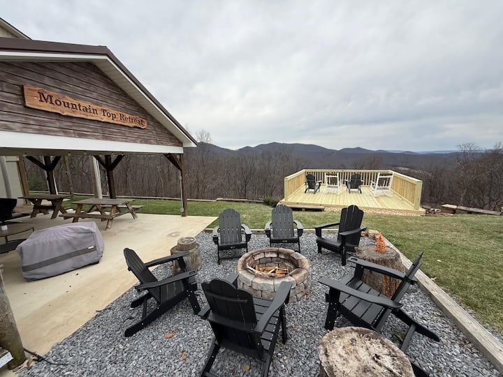 Panoramic Mountain Views | Hot Tub | Fire Pit - Stanley, VA