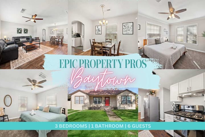Cozy Baytown Home:bbq Pit+large Yard+charming 3br - Baytown, TX