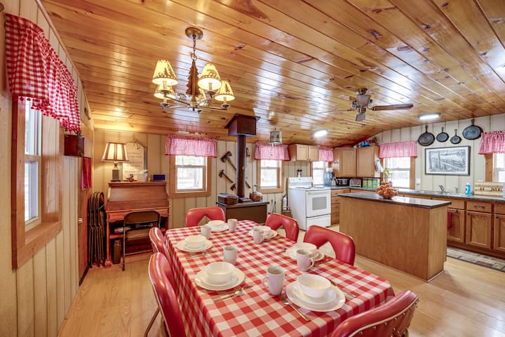 Pet-friendly Irons Cottage W/ Fire Pit & Fireplace - Big Bass Lake, Irons