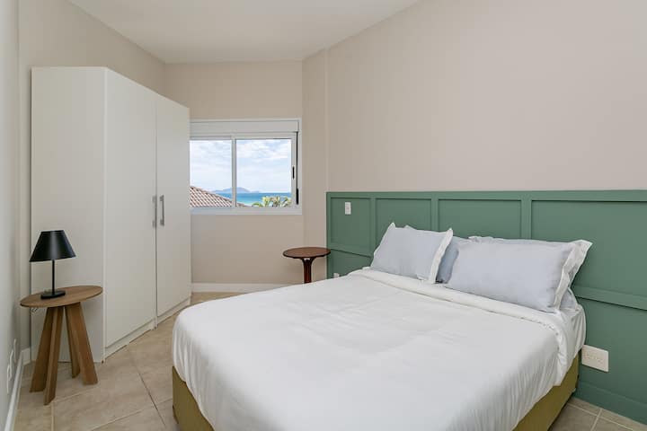 Apto 3 Com Vista Para O Mar E Churrasqueira - Florianópolis