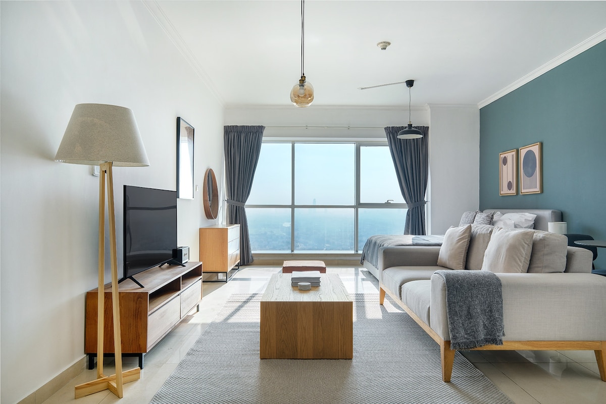 Blueground | Saba Tower 2, roof pool, gym & sauna - Apartments for Rent ...