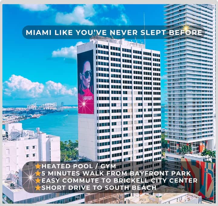 Skyline From Bed! Gym + Heated Pool. - Miami, FL