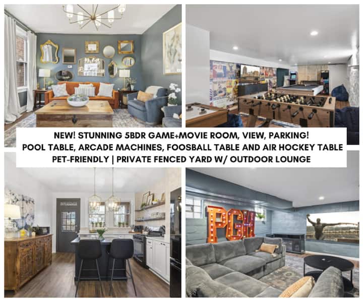 New! Stunning 5bdr Game+movie Room, View, Parking! - University of Pittsburgh, Pittsburgh