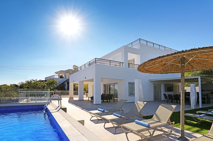 Cape Panorama Villa - 5bed With Private Pool - Nissi Beach