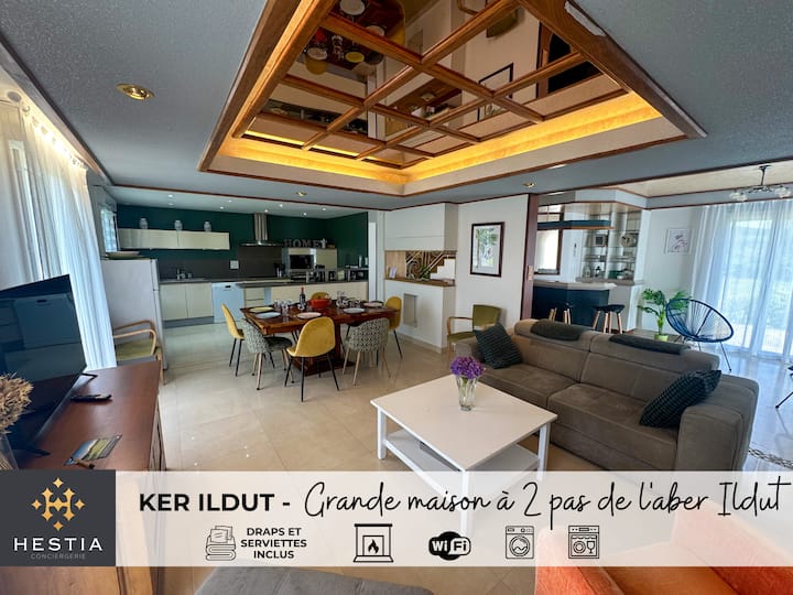 Ker Ildut - Grande Maison à 2 Pas De L'aber Ildut - Plouarzel