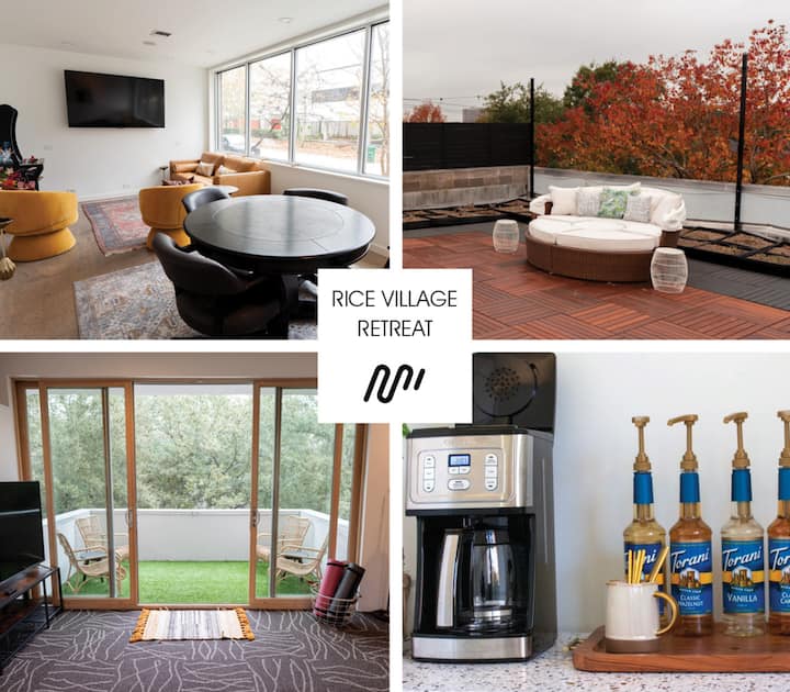 4br Rice Village W/rooftop Deck & Bbq, Sleeps 12 - Bellaire, TX