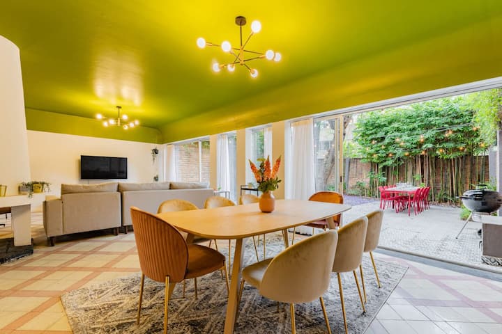 Polanco Area Home, Enclosed Backyard, Bbq, Parking - Mexiko-Stadt