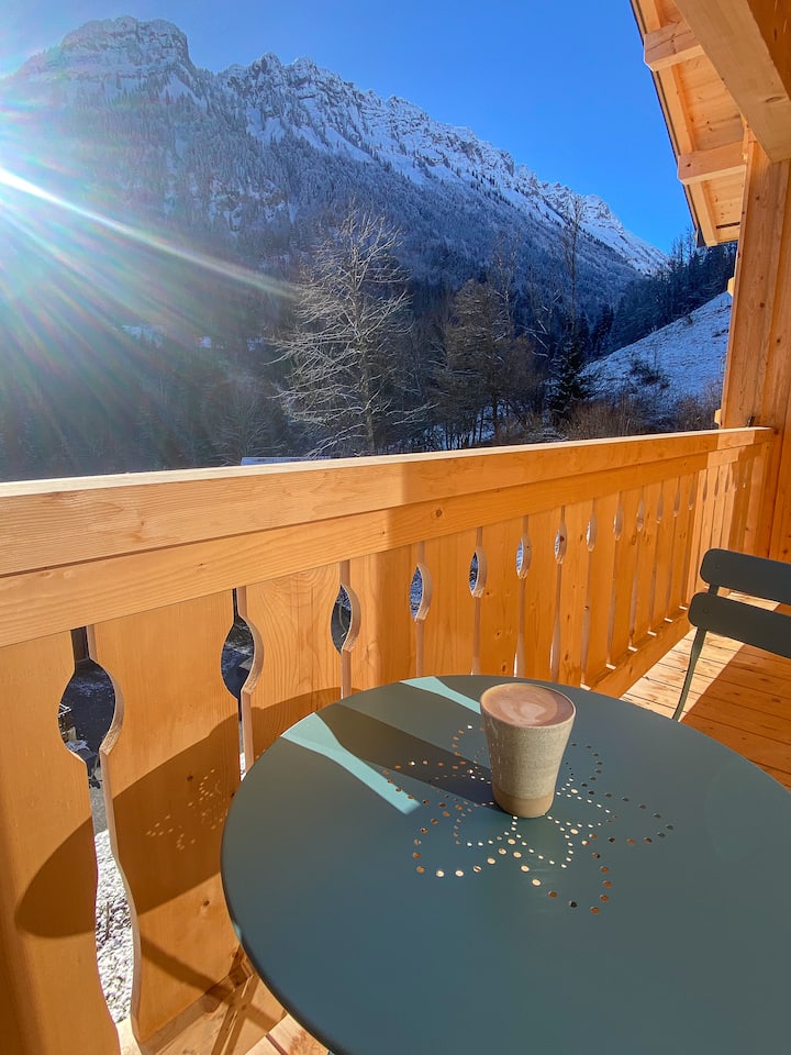 Chambre D'hôtes Double Avec Vue Jardin Et Montagne - La Clusaz