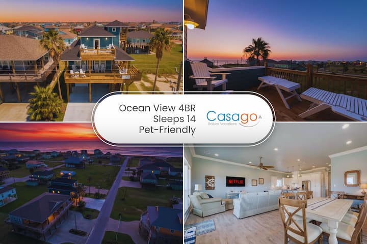 4br Beach House | Tiki Bar, Bbq, Pet-friendly - Crystal Beach, TX