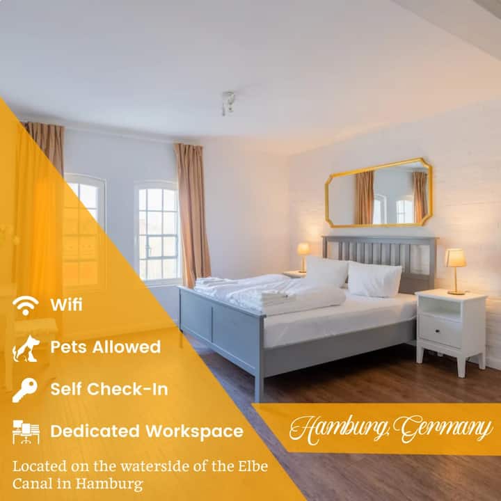 Premium 3-zimmer-wohnung, Direkt Am Elbkanal - Hamburgo