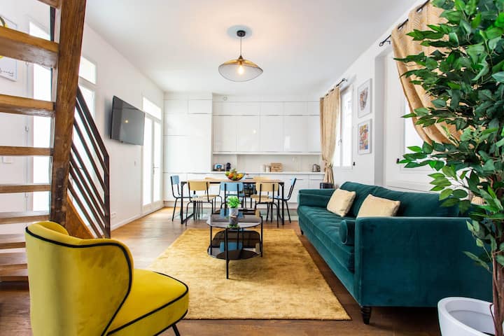 Triplex Lumineux - 4br/10p - Moulin Rouge - París
