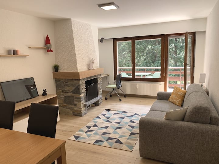 A Pied Au Télécabine Et Crans Centre - Sierre